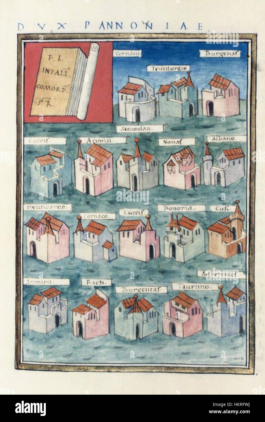This historical map from the Bodleian Libraries shows the area of Dux ...