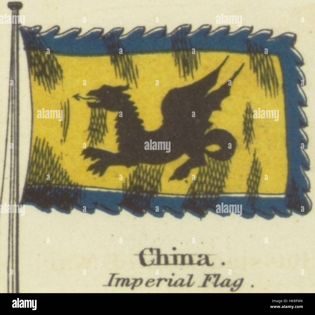 Johnson's 1868 chart of national emblems includes a detailed depiction ...