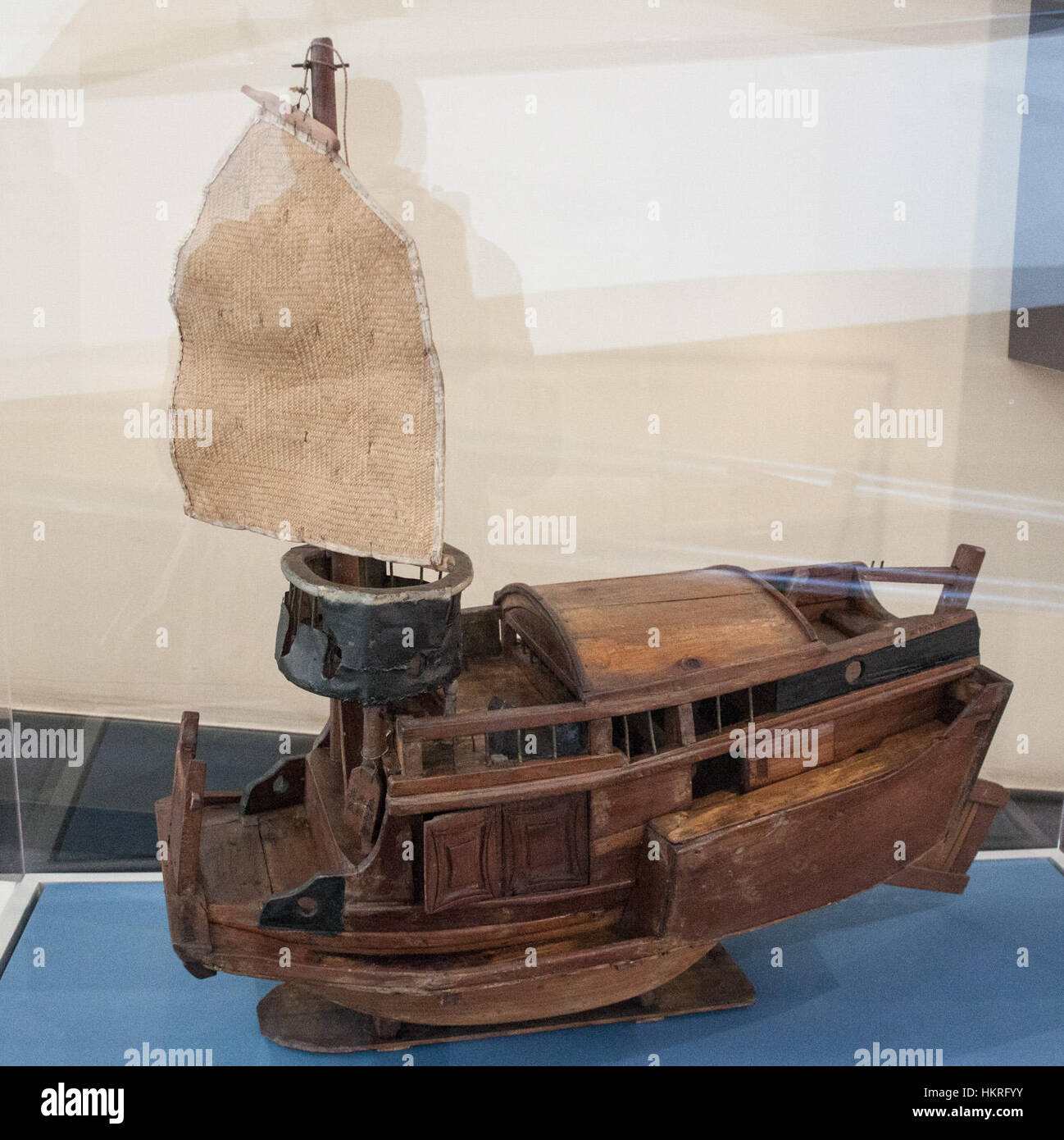 This historical model of a Chinese sea junk, on display at the Vatican ...