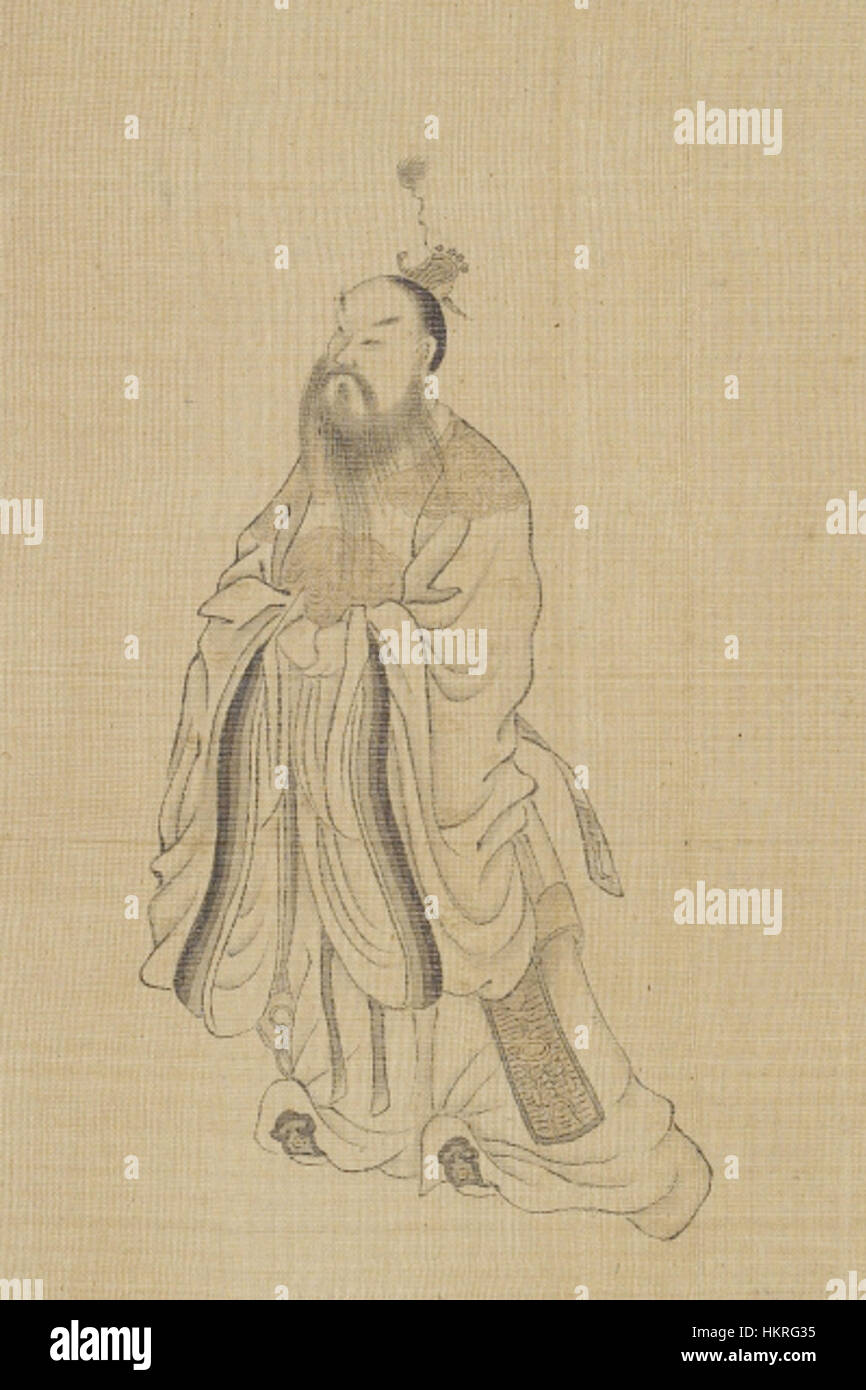 This painting depicts the Twenty-Four Ministers of the Tang Dynasty ...