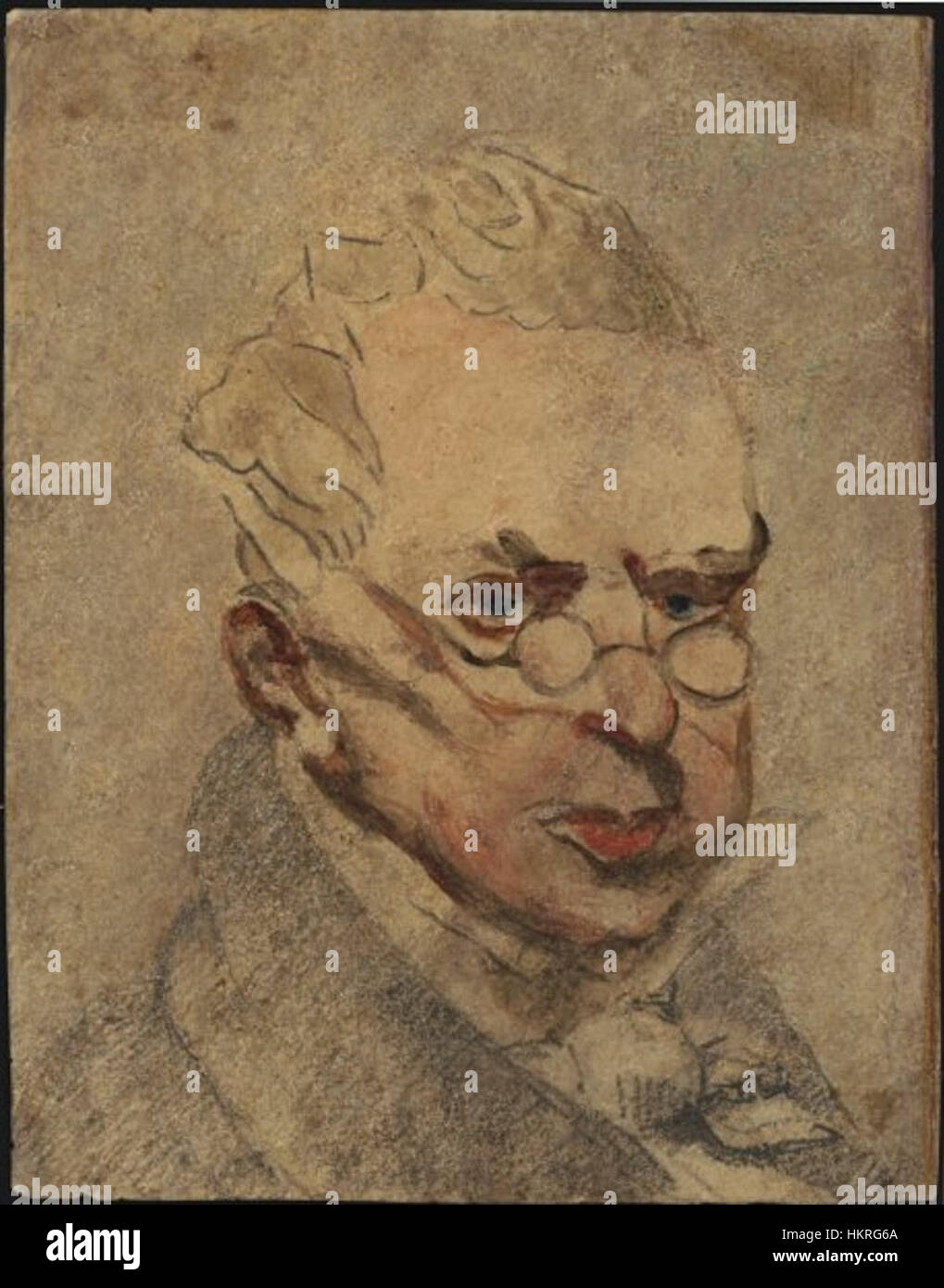 This self-portrait by artist George Chinnery captures the artist ...