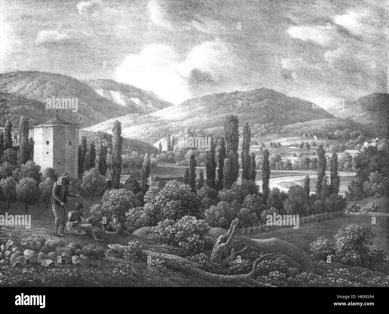 Historical scene 1800 Black and White Stock Photos & Images - Alamy