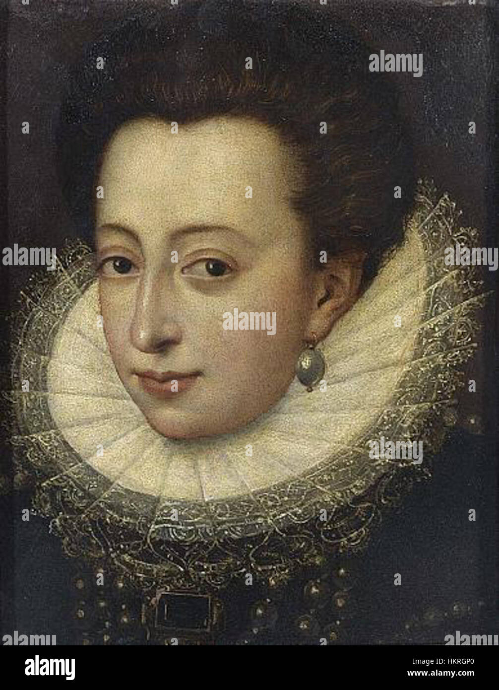 This painting depicts Christine of Lorraine, a prominent historical ...