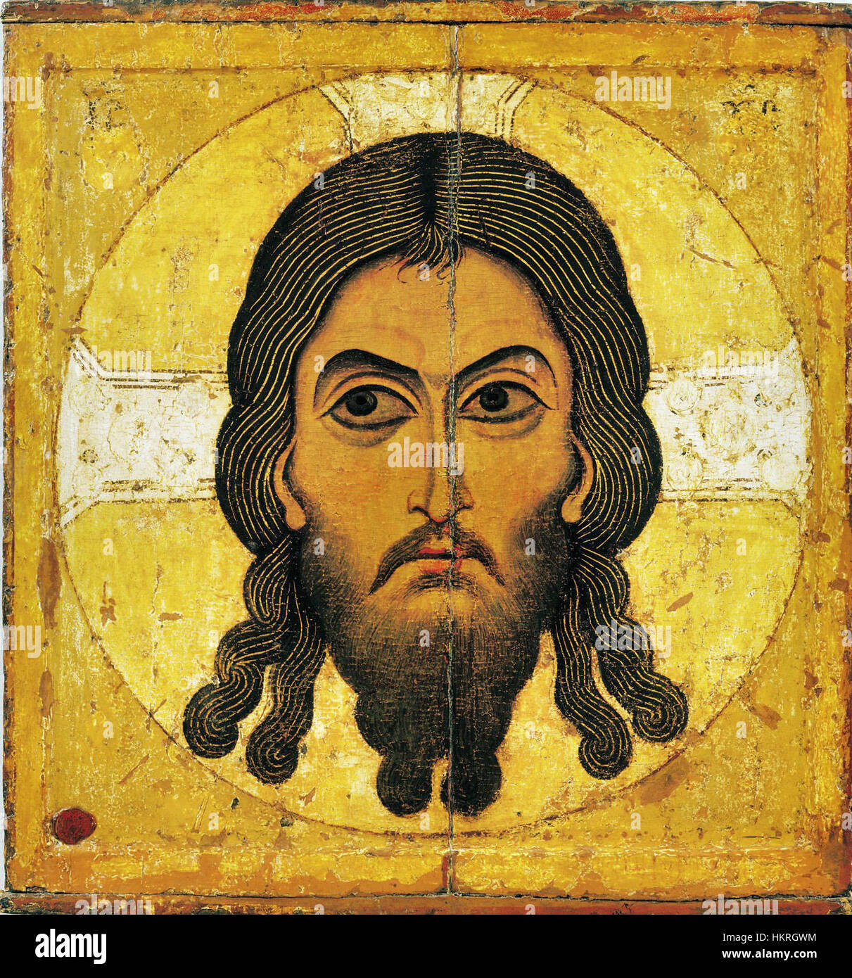 This depiction of Christos Acheiropoietos, an iconic image in Christian ...