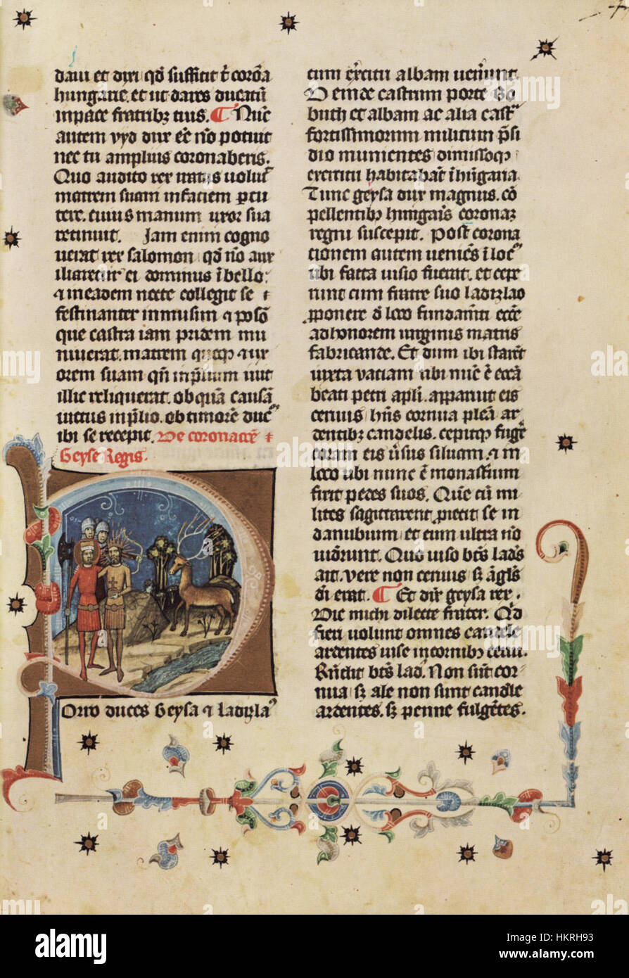 'Chronicon Pictum 087' is a detailed illustration from a medieval ...