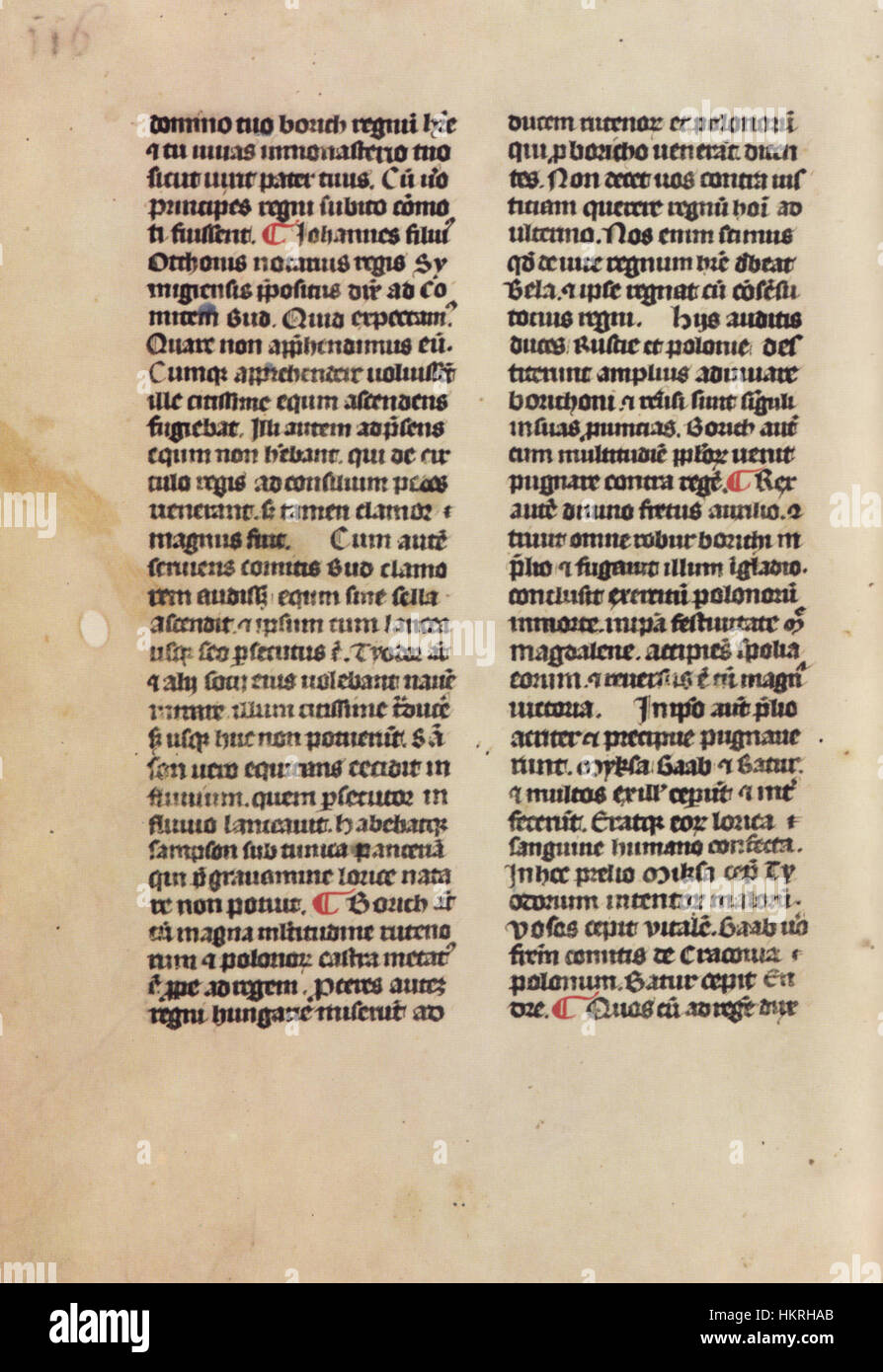 Chronicon Pictum 116 Stock Photo - Alamy