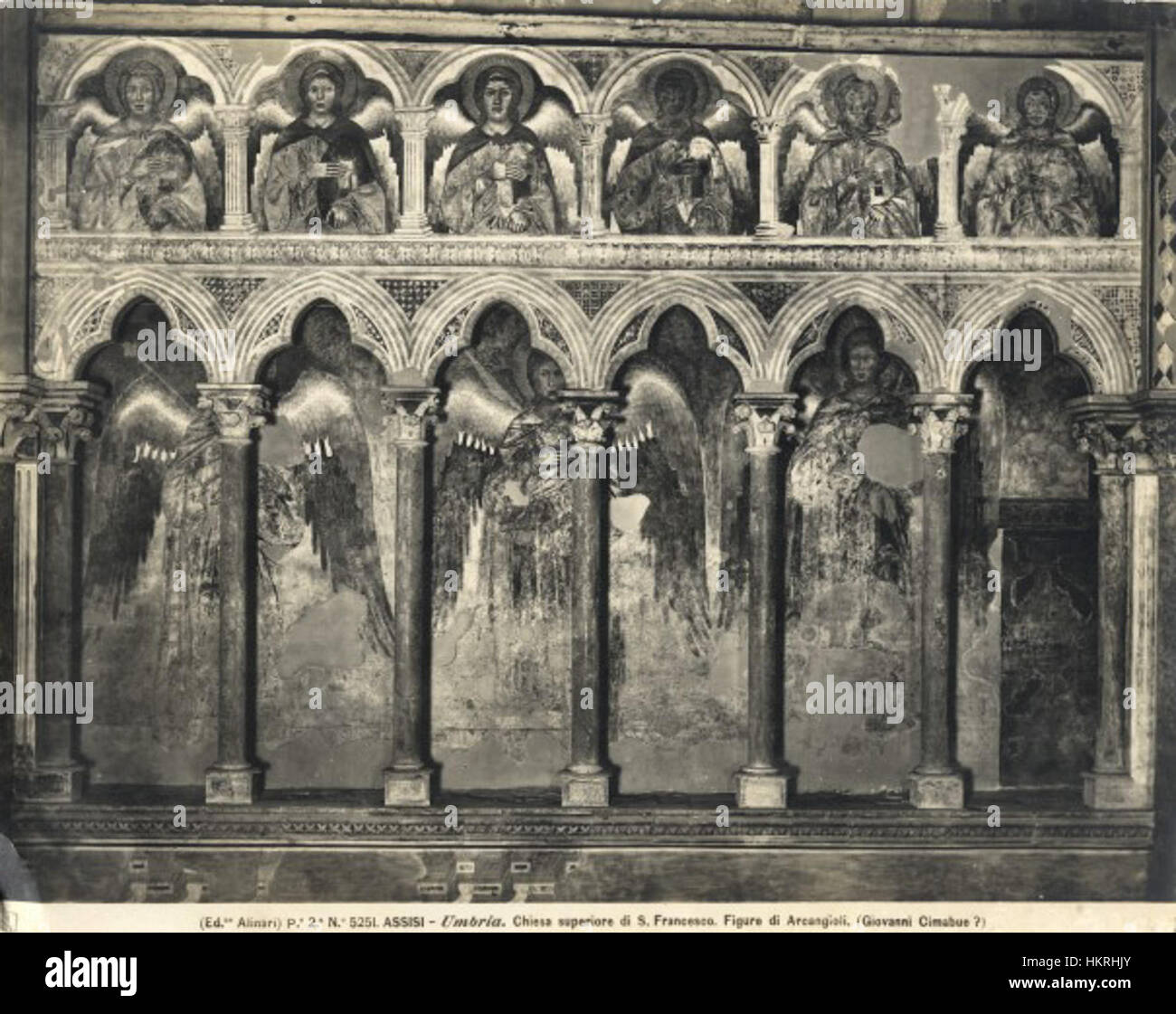 A masterpiece by Cimabue featuring angels, a remarkable example of ...