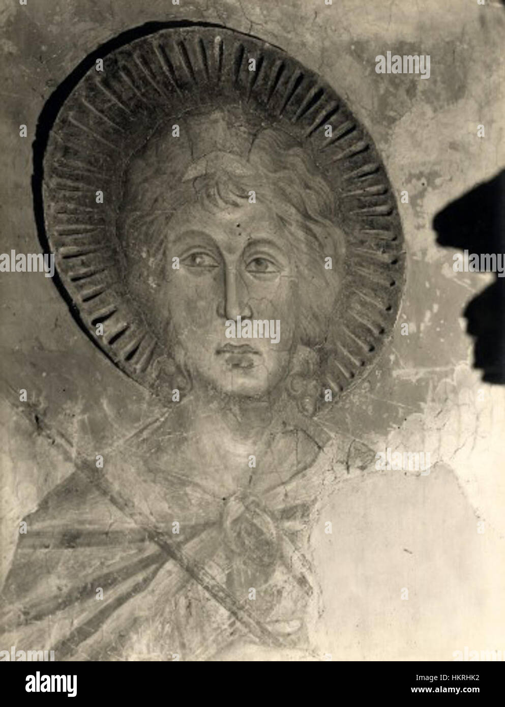 A religious painting by Cimabue, featuring angels depicted in an ...