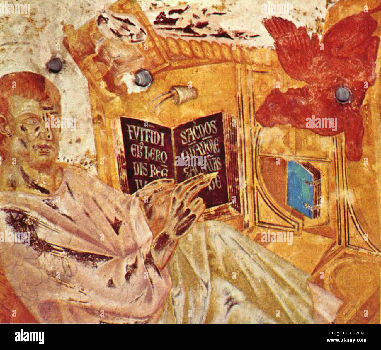 Cimabue's 'St. Luke' is a fresco that captures the figure of the saint ...