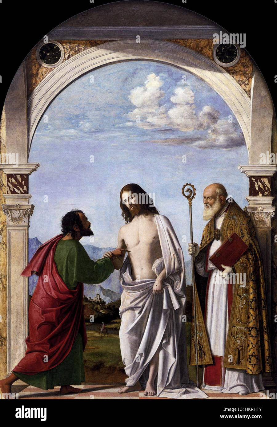 Cima da Conegliano's 'Incredulity of St Thomas with Bishop Magno ...