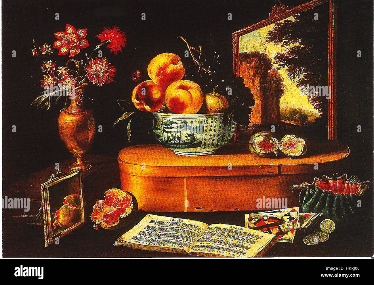 The painting 'Cinq sens' explores the concept of the five senses ...