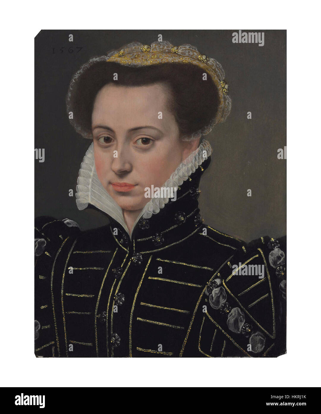 The portrait 'Portrait of a Lady' from the Circle of Anthonis Mor ...