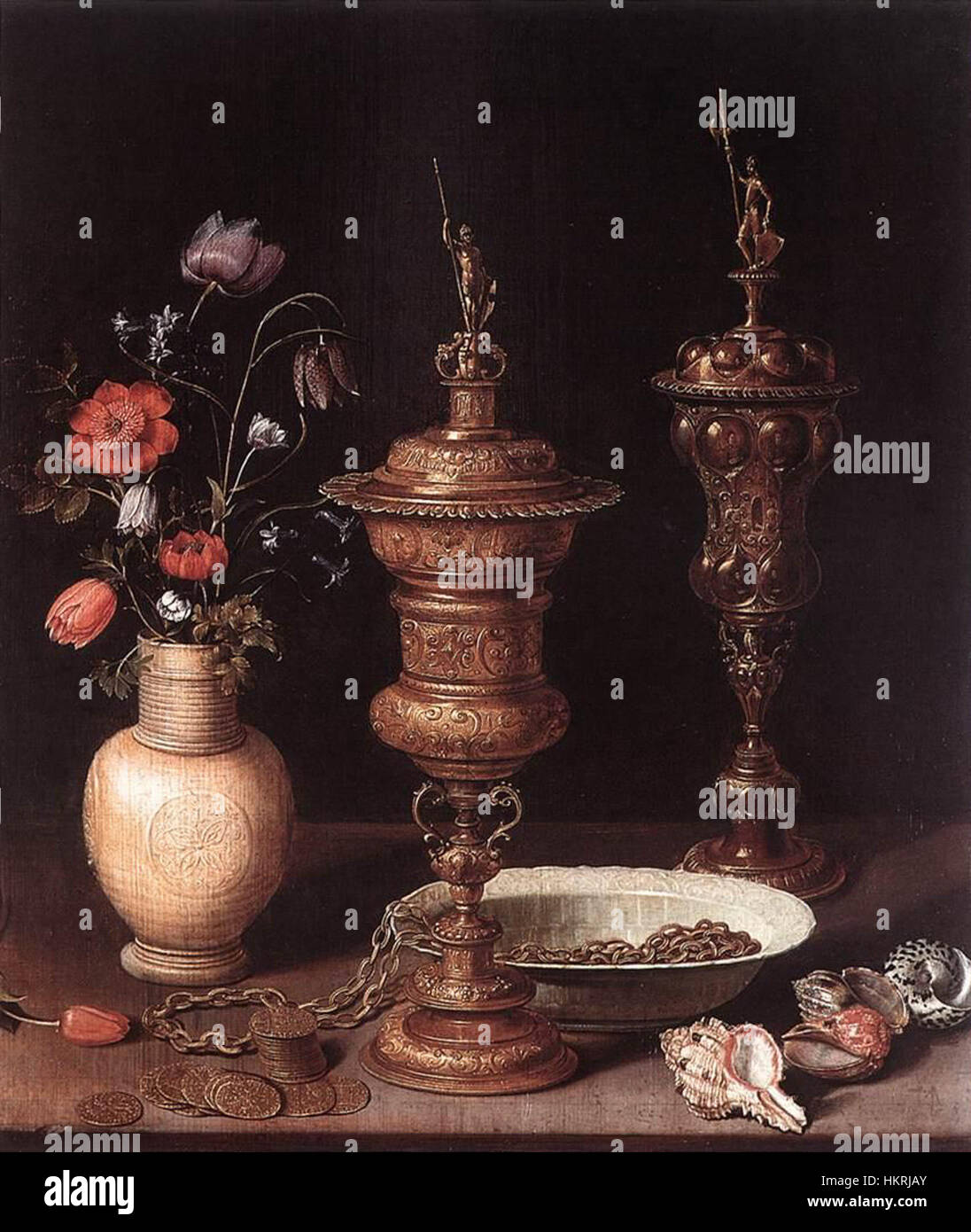Clara Peeters’ 'Still-Life with Flowers and Goblets' reflects her ...