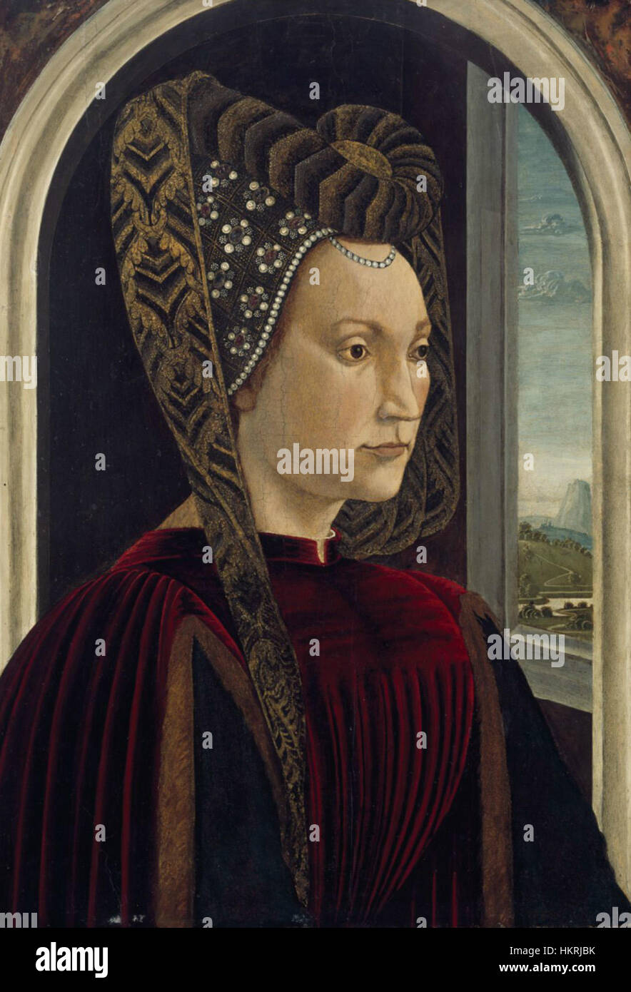 'Clarice Orsini de Medici' is a classic portrait painting that depicts ...