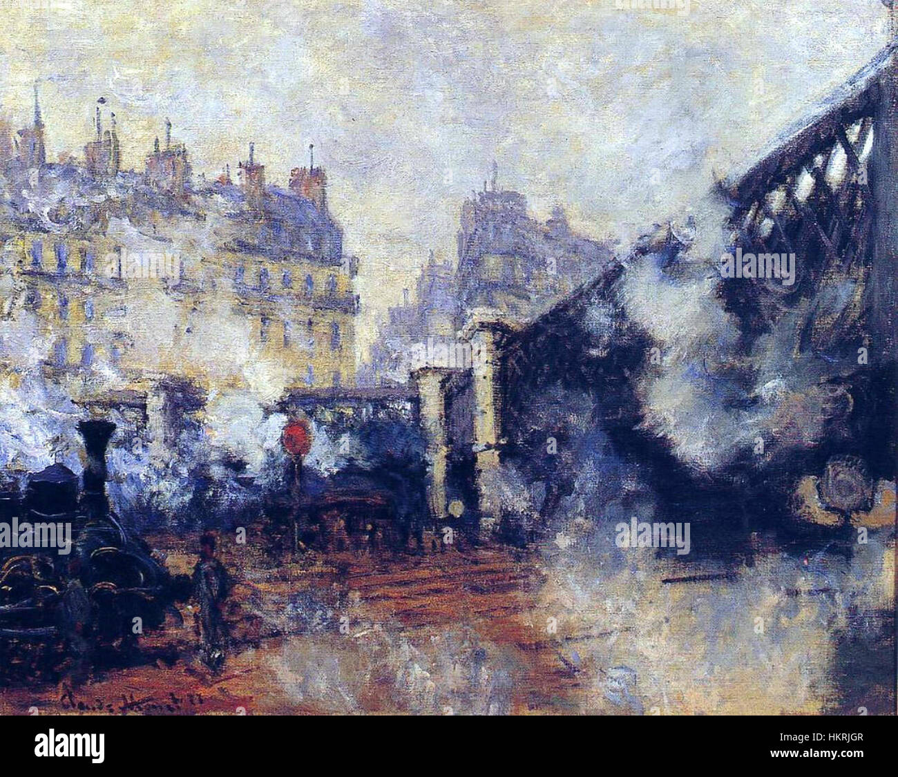 Claude Monet Saint Lazare Train Station