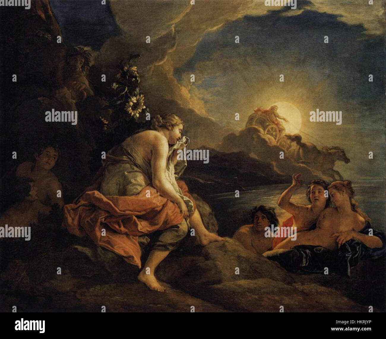 The painting 'Clytie' by DelaFosse, inspired by the Trianon, captures ...