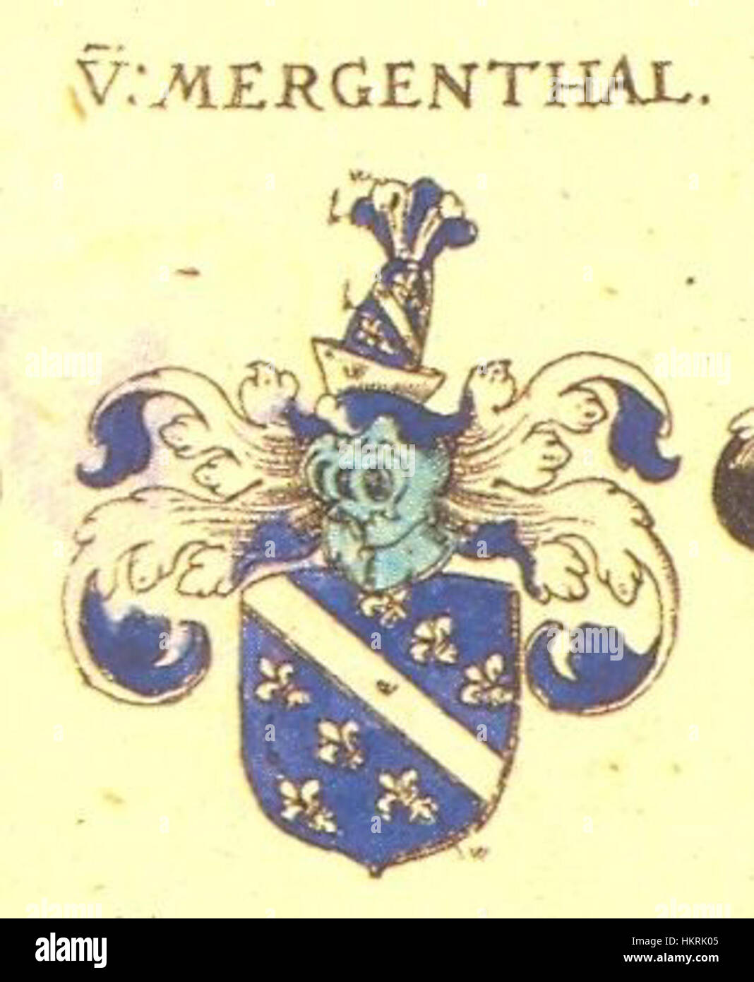 Coat of Arms - Mergenthal (Meissen Stock Photo - Alamy