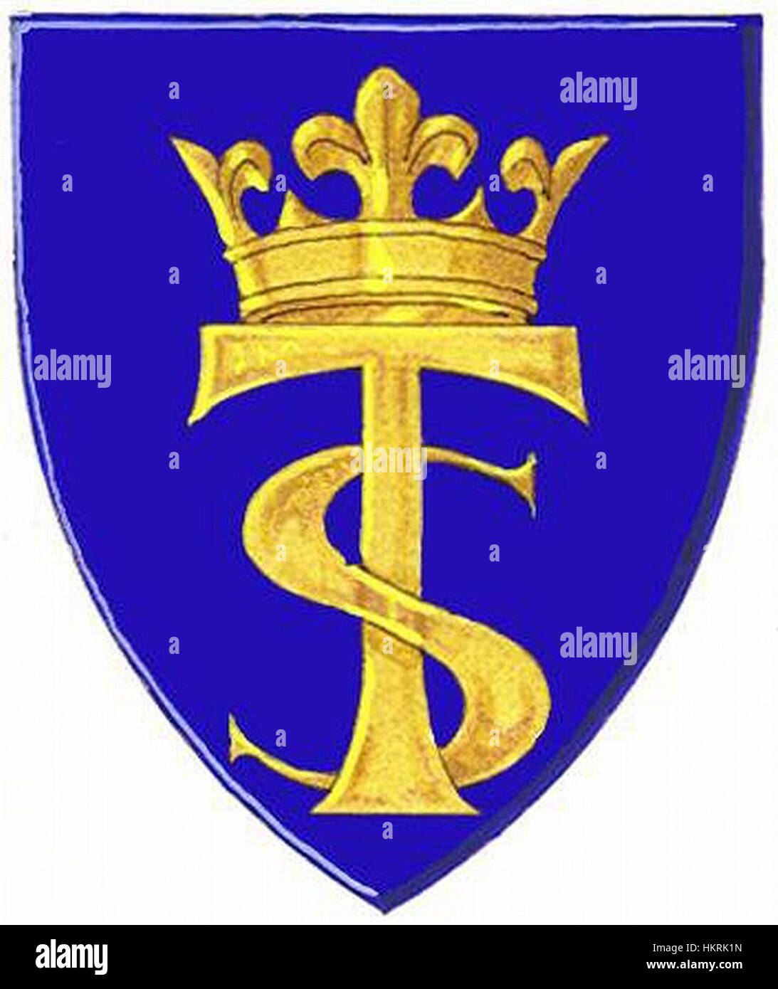 The coat of arms of Thomas of Bosnia, representing his noble heritage ...