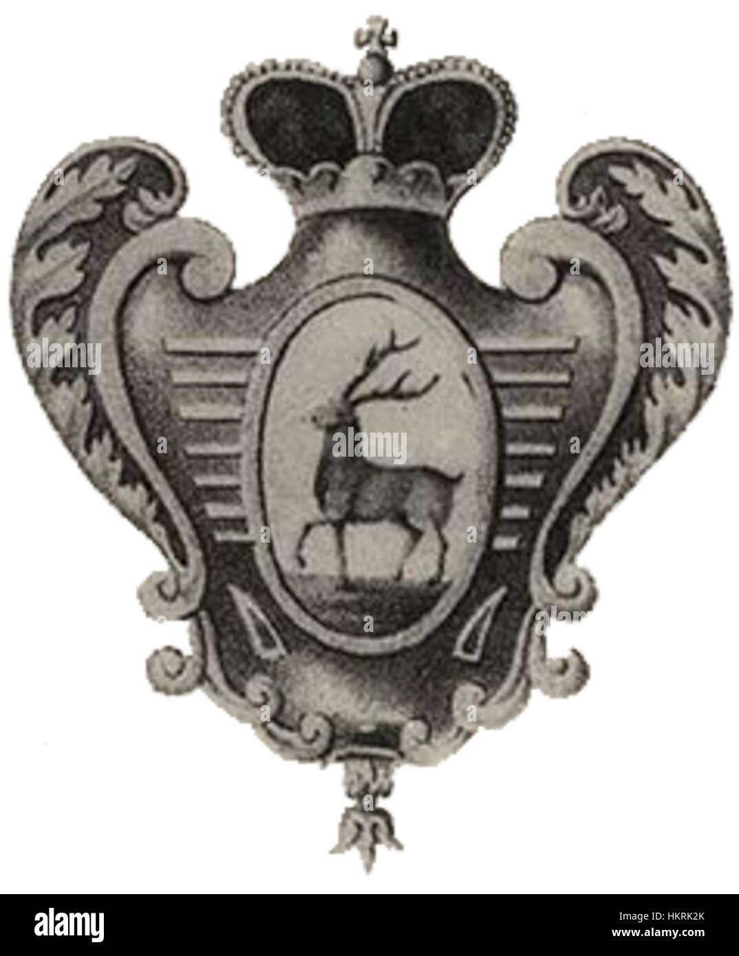 The Coat of Arms of Nizhny Novgorod, created in 1730, symbolizes the ...