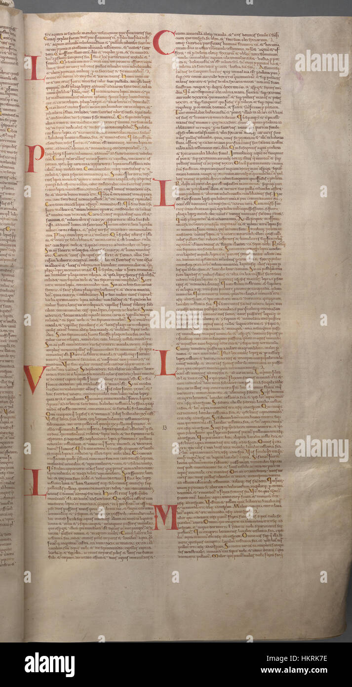 Page 023 from the *Codex Gigas*, featuring the Book of Leviticus. This ...