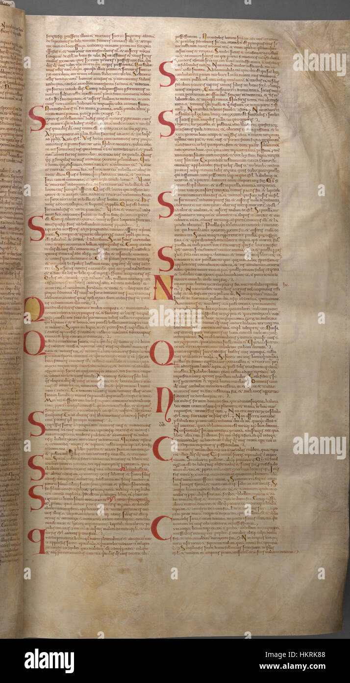 This illuminated page from the *Codex Gigas*, also known as the Devil's ...