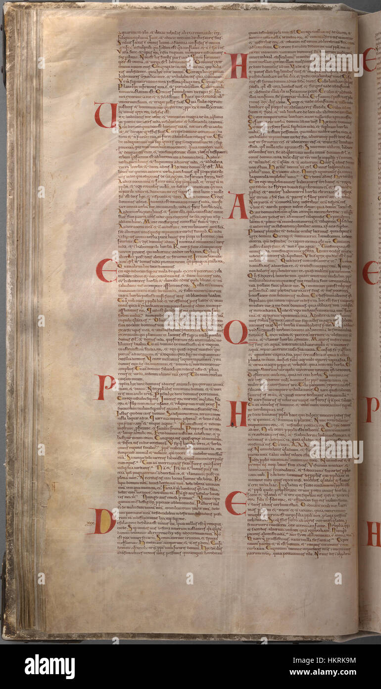 CodexGigas 074 Jeremiah Stock Photo - Alamy