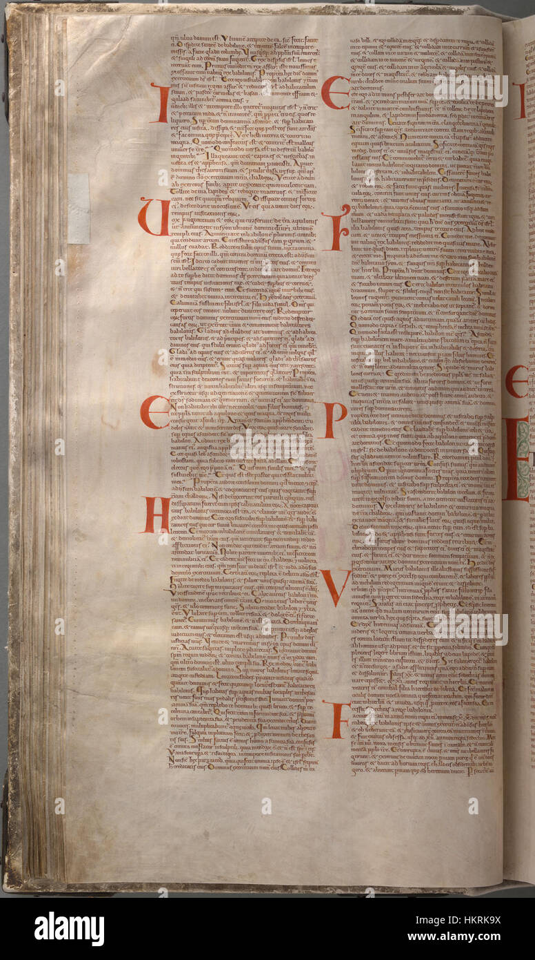 CodexGigas 084 Jeremiah Stock Photo - Alamy