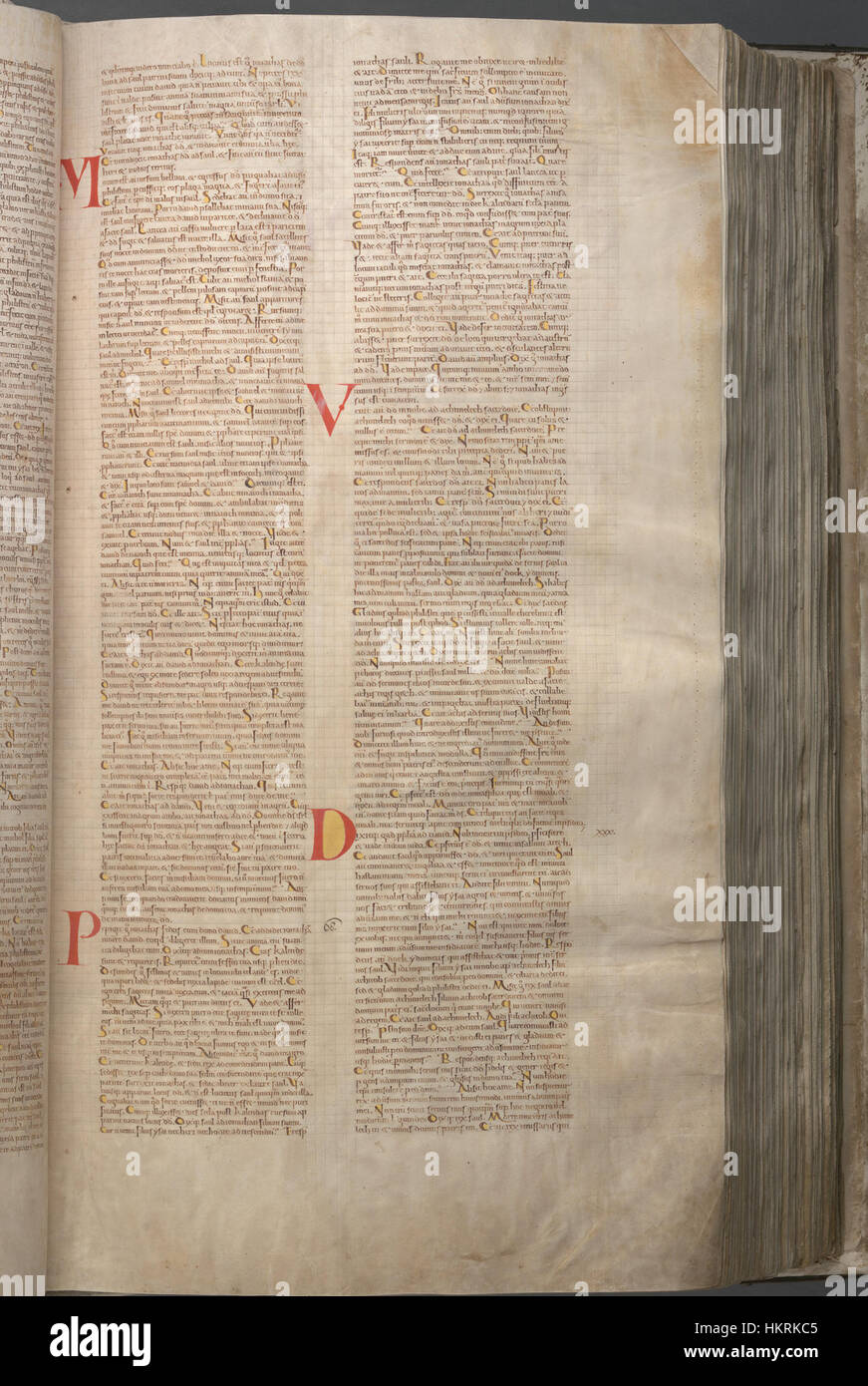 A page from the *Codex Gigas*, featuring a depiction of Samuel. This ...