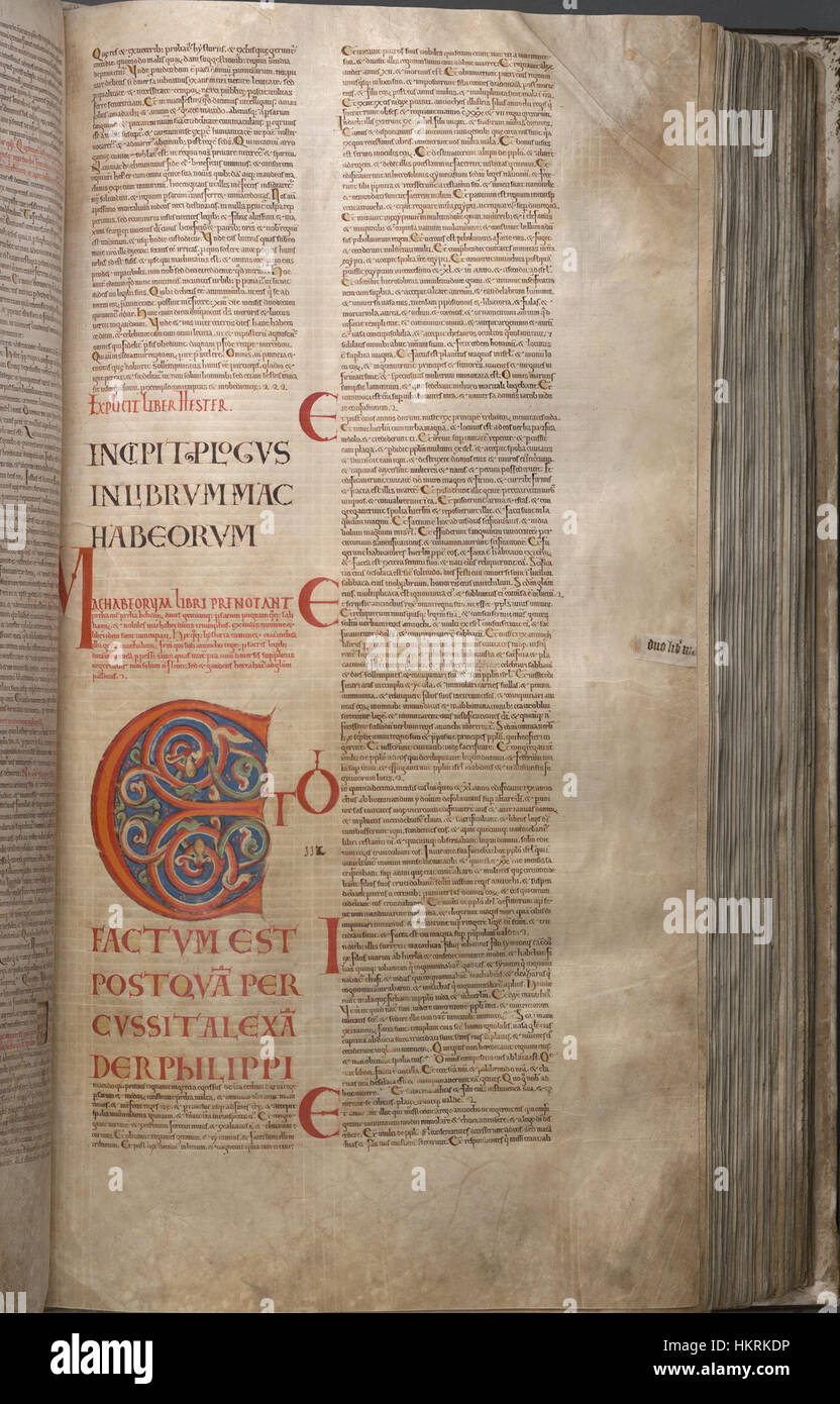 *Codex Gigas 221* illustrates the biblical Book of Esther, an important ...