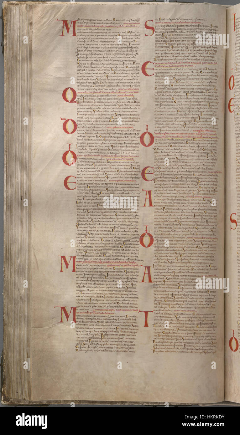 A section from the Codex Gigas, also known as the 'Devil's Bible ...