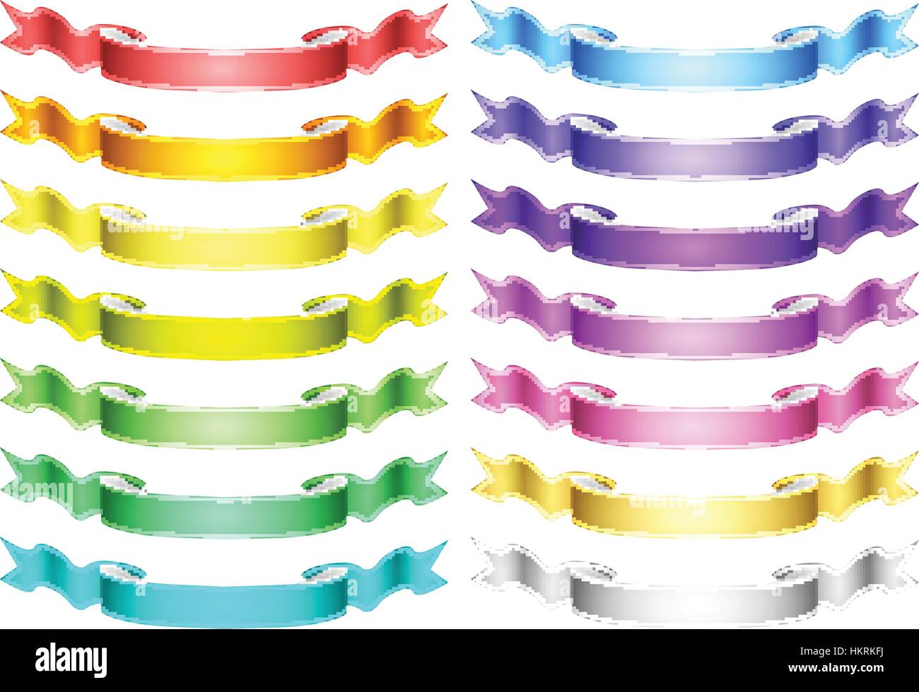 vector ribbons set Stock Vector Image & Art - Alamy