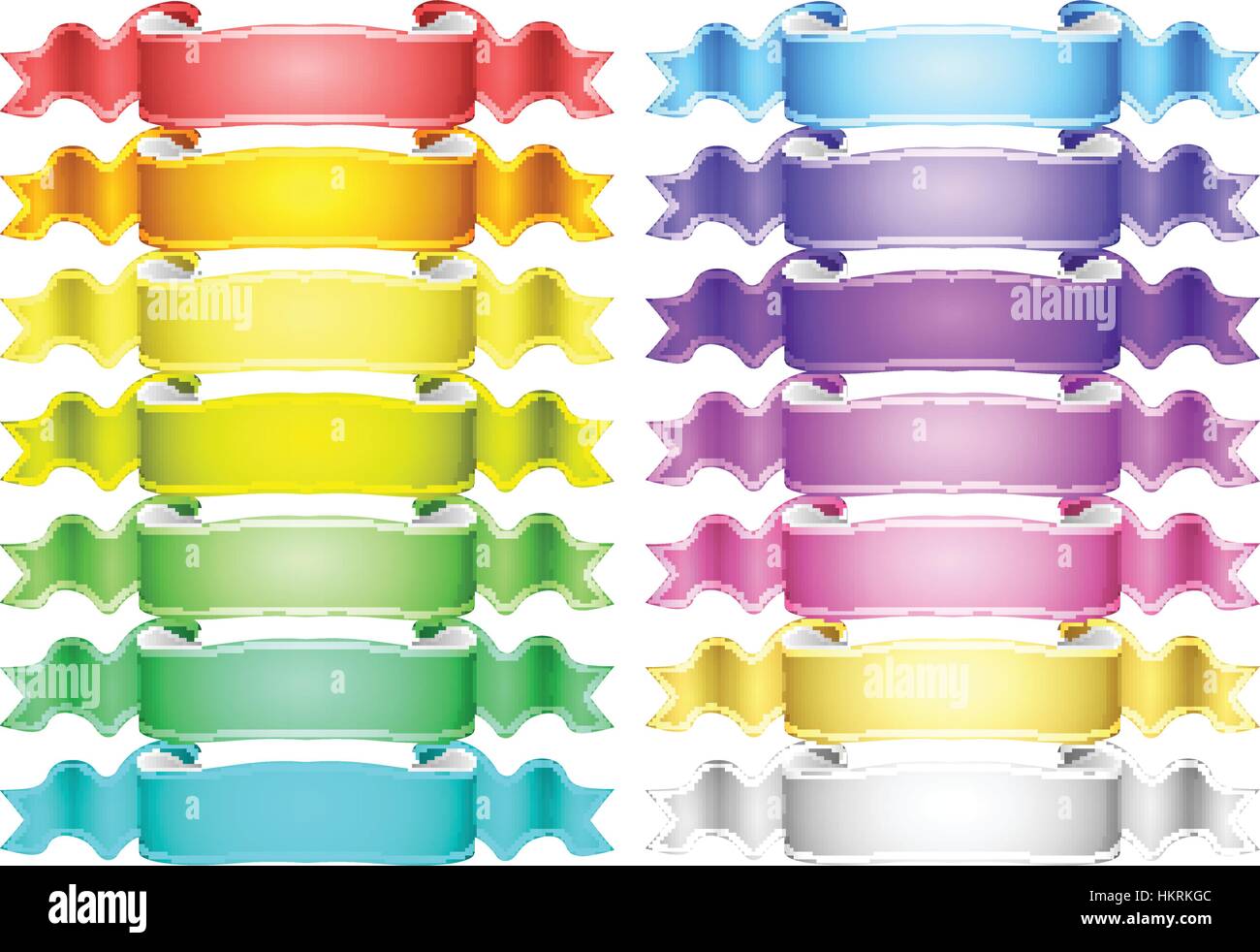 vector ribbons set Stock Vector Image & Art - Alamy