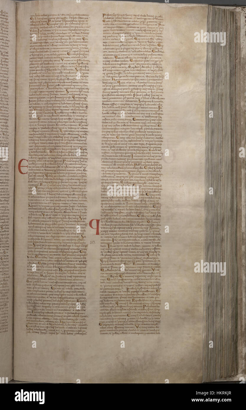 A page from the *Codex Gigas*, featuring a detailed illustration of ...