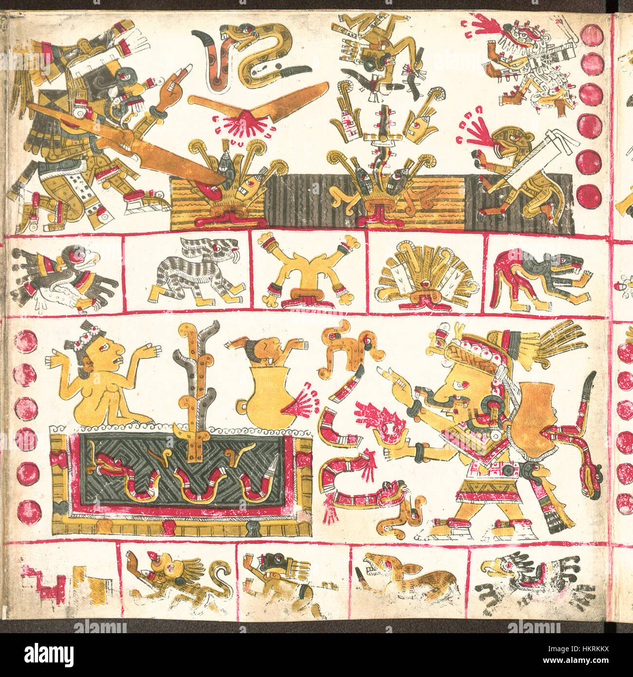 Codex Borgia page 20 Stock Photo - Alamy