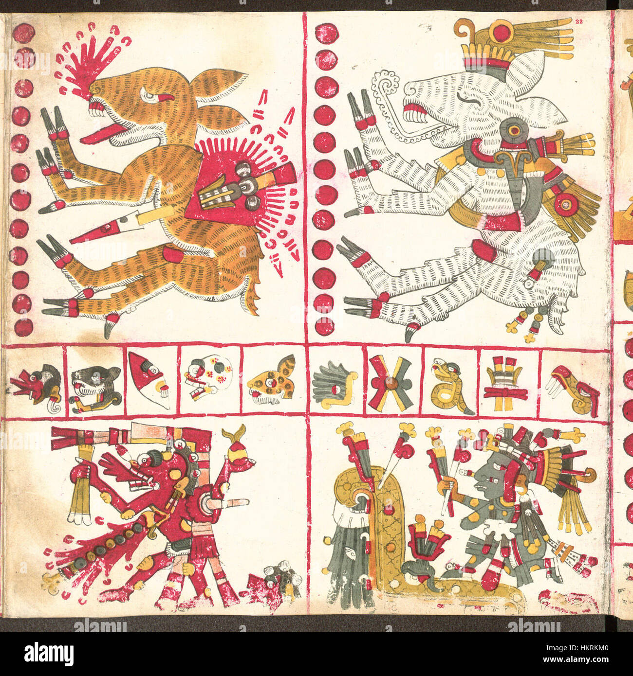 Codex Borgia page 22 Stock Photo - Alamy