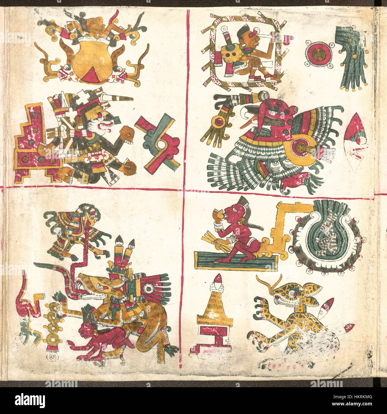 The Codex Borgia is a 16th-century Mexican manuscript with intricate ...