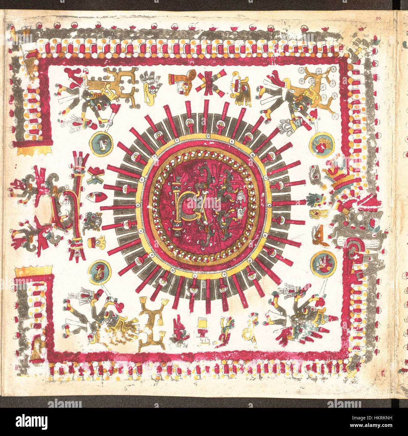 The Codex Borgia, a pre-Columbian Mesoamerican document, is an ...