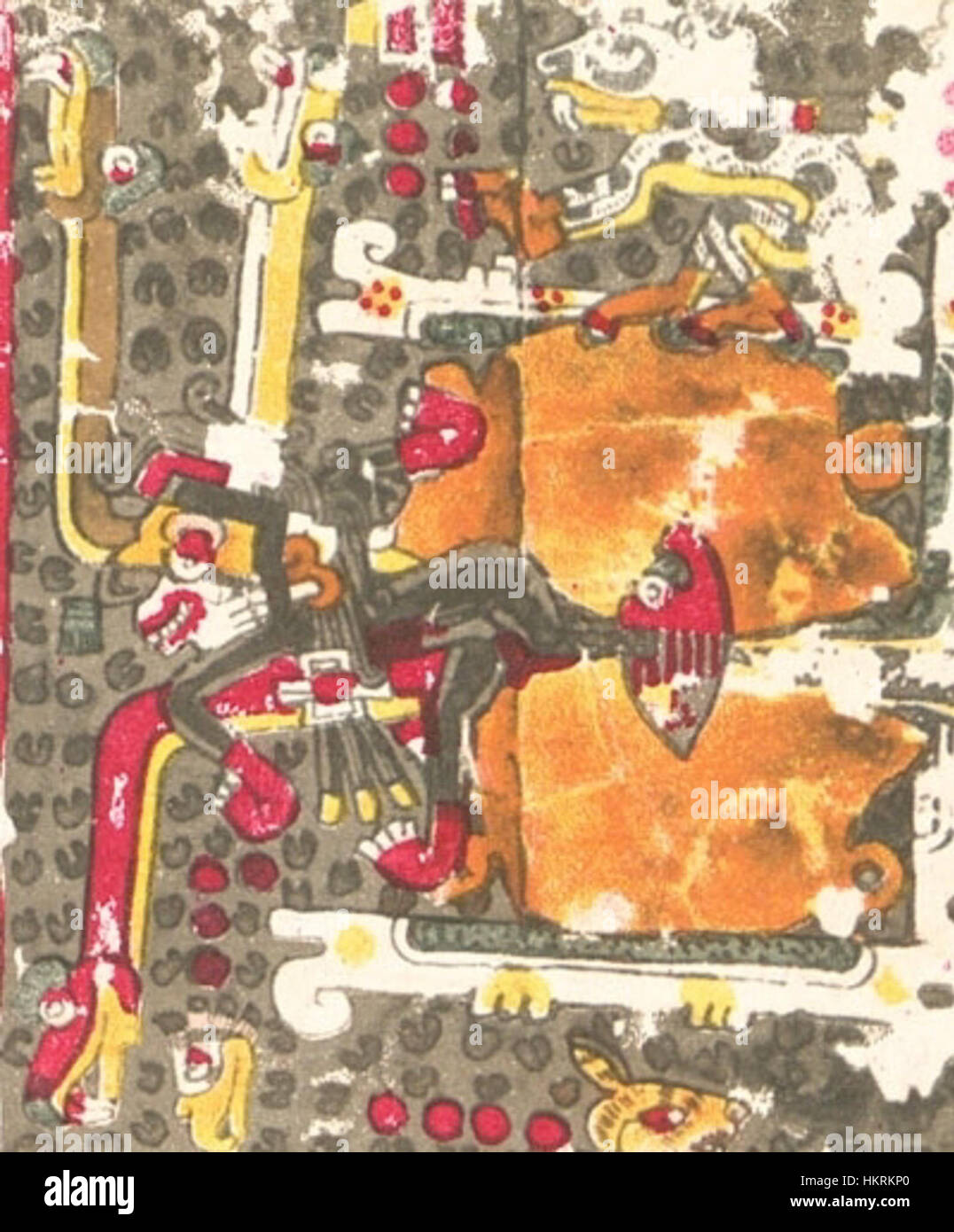 Page 47 of the *Codex Borgia* features the Aztec deity *Xolotl ...