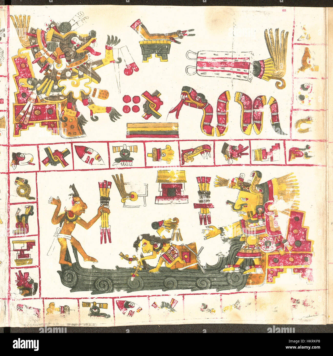 Codex borgia page hi-res stock photography and images - Alamy