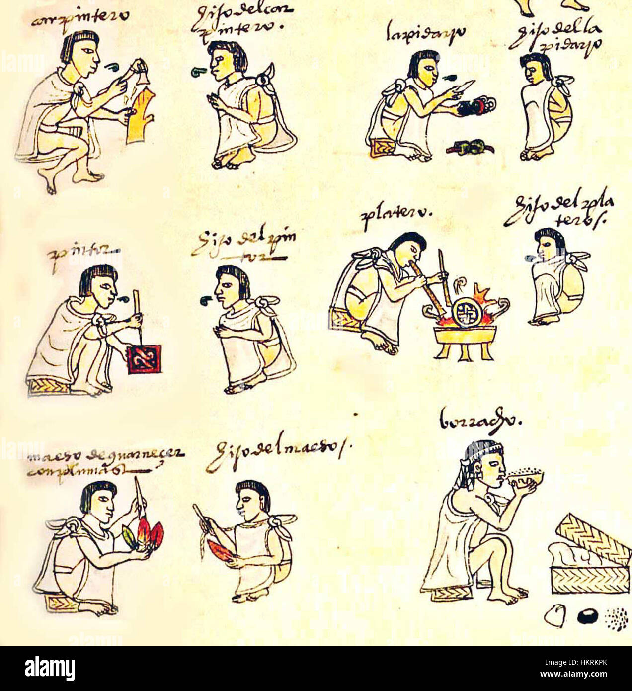 Codex mendoza hi-res stock photography and images - Alamy