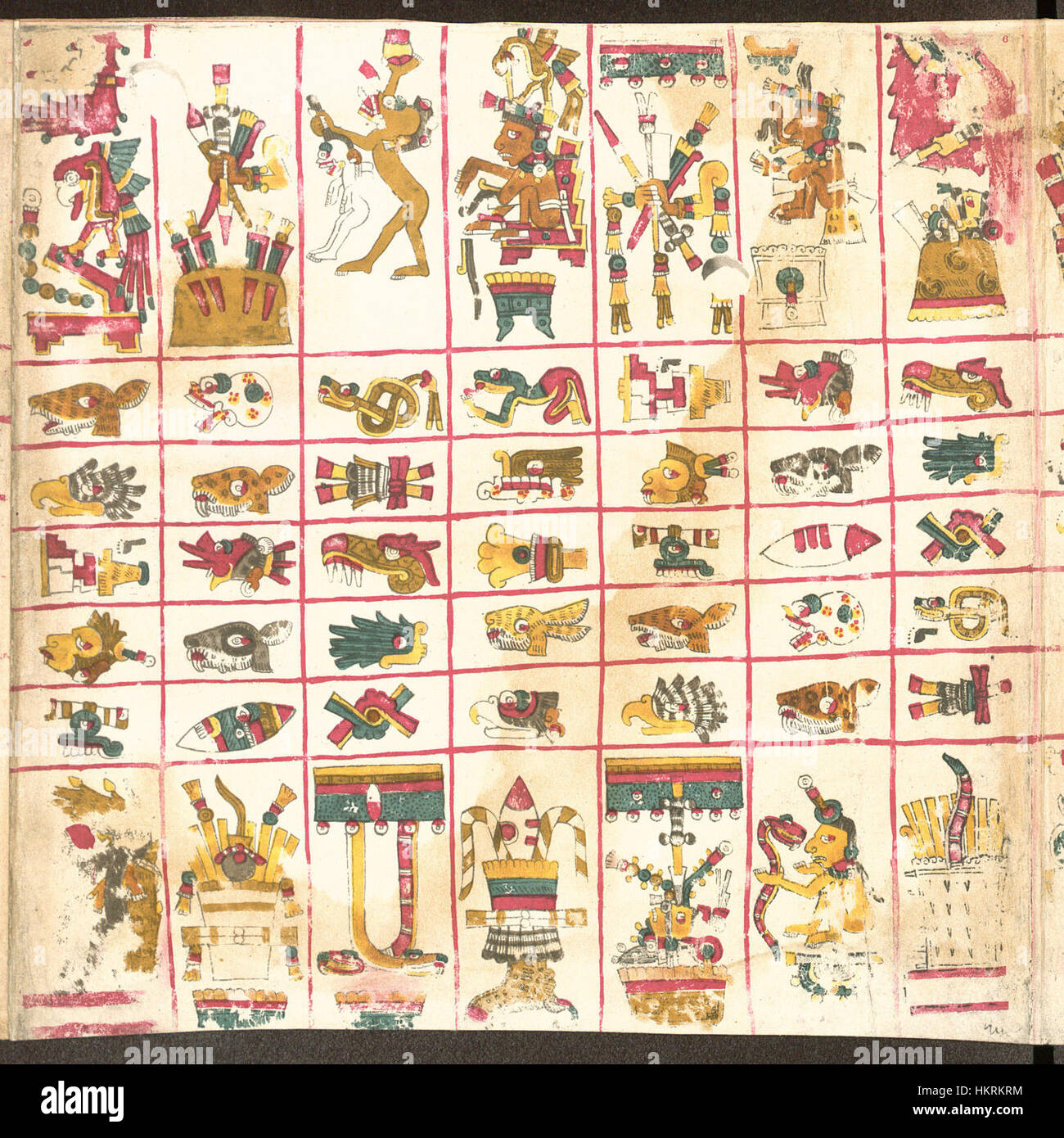 The Codex Borgia is an ancient Mexican manuscript with intricate ...