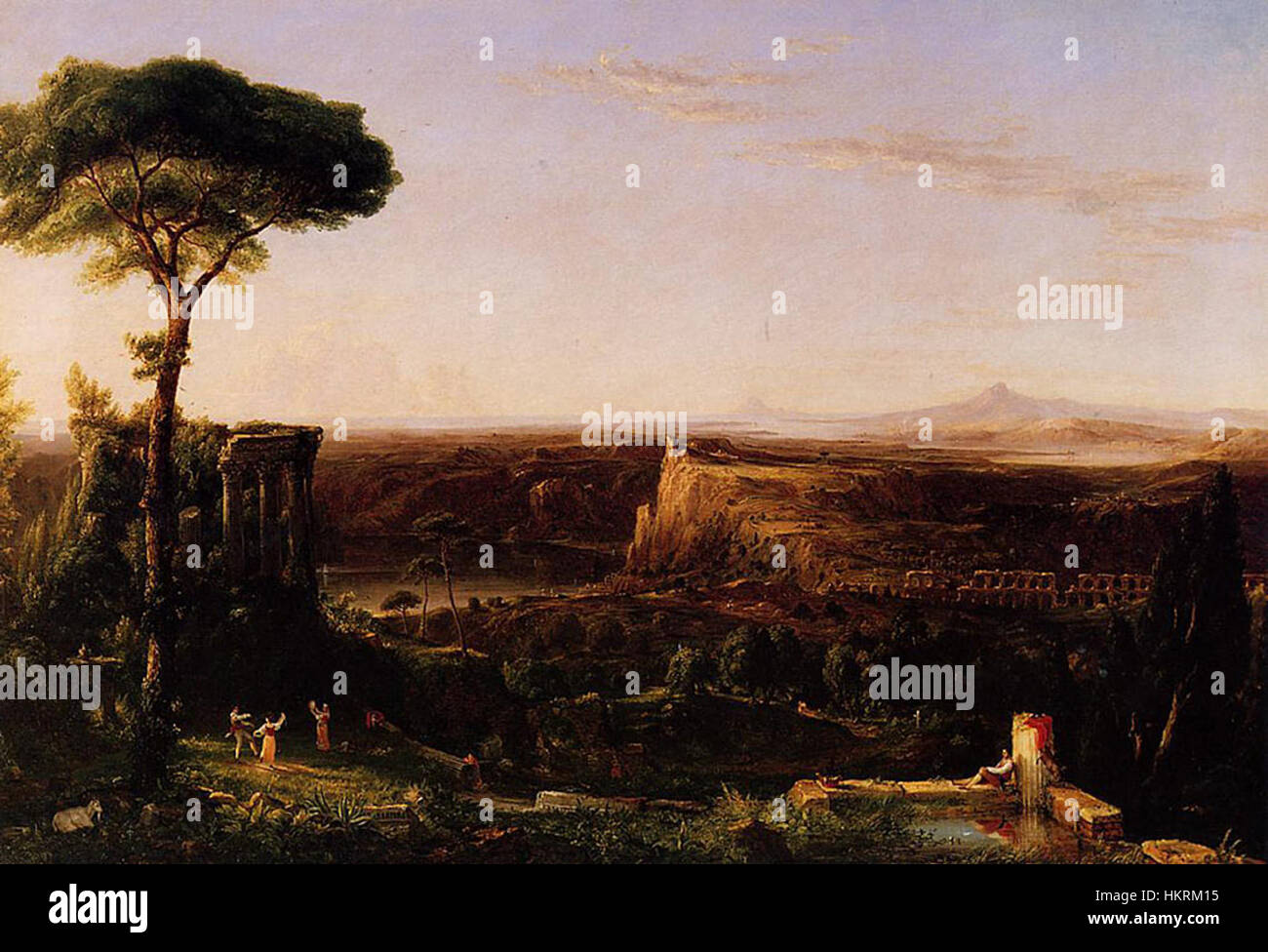 ‘Italian Scene Composition’ by Cole Thomas is a 19th-century oil ...