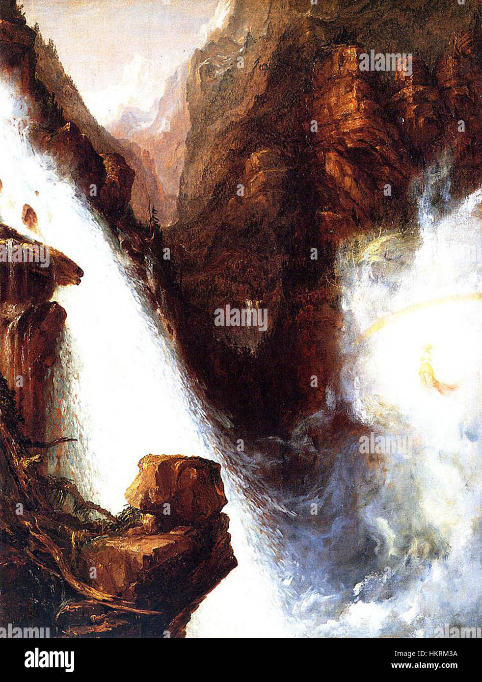 'Scene from Manfred' (1833) by Thomas Cole depicts a dramatic moment ...