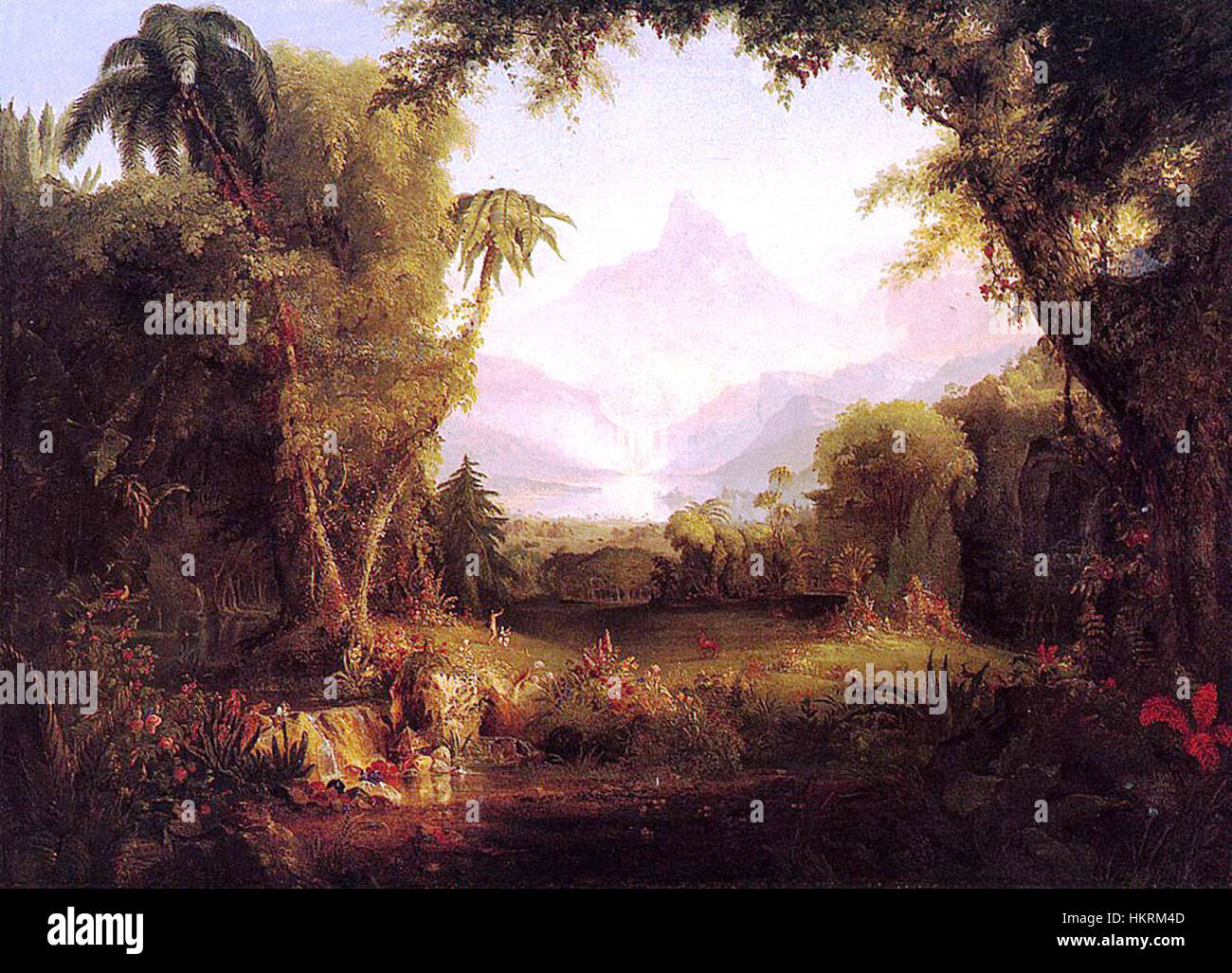 Garden of eden painting hi-res stock photography and images - Alamy