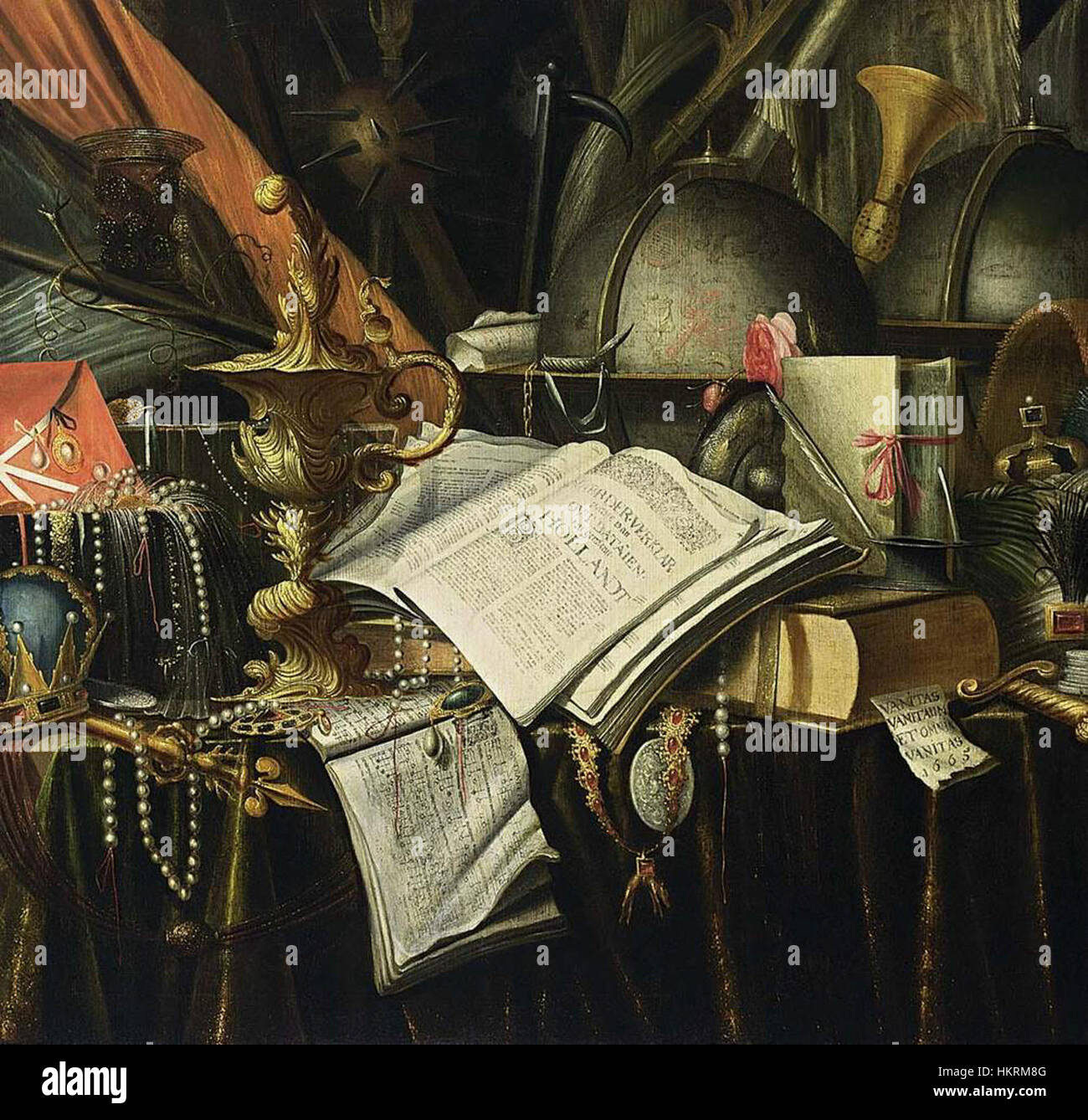 Evert Collier’s 1665 painting 'Vanitas Still-Life,' highlighting ...