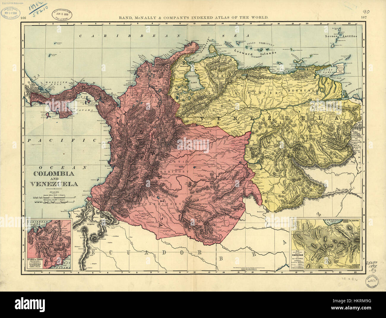 This map depicts the geographical boundaries between Colombia and ...