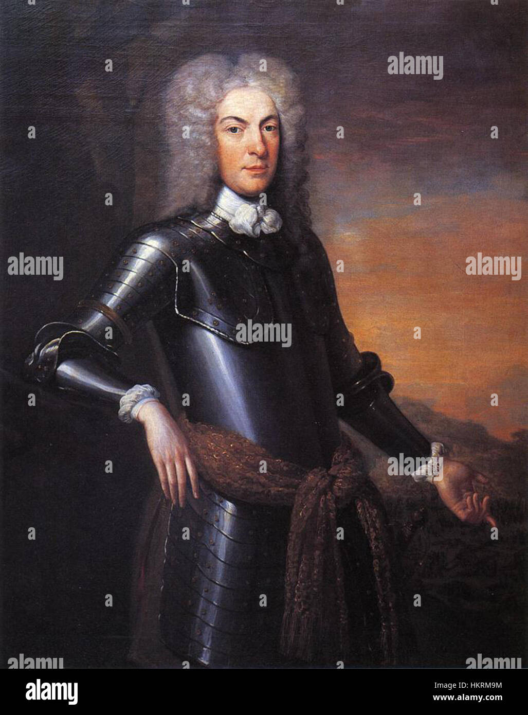 A portrait of Colonel James Otaway, painted by John Smibert in 1724 ...