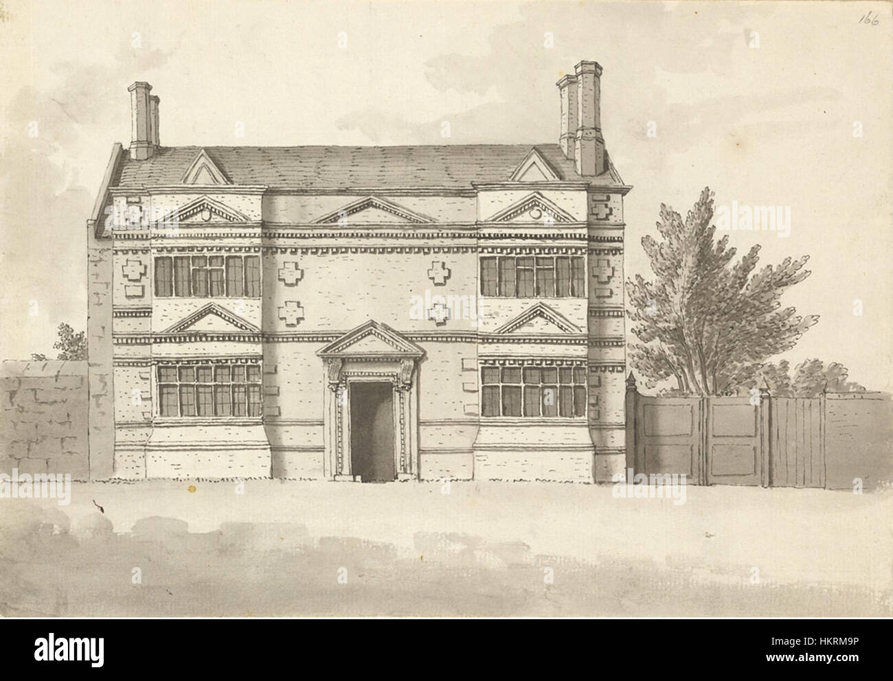 This painting depicts Colonel Bromhead's House, showcasing its ...