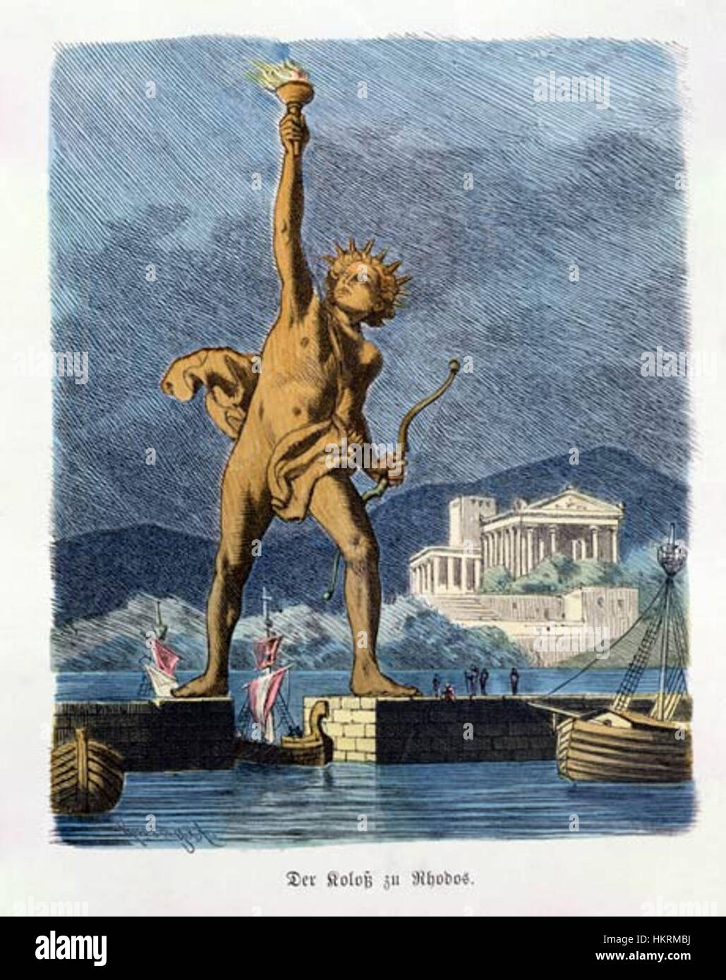 Colossus of rhodes statue hi-res stock photography and images - Alamy