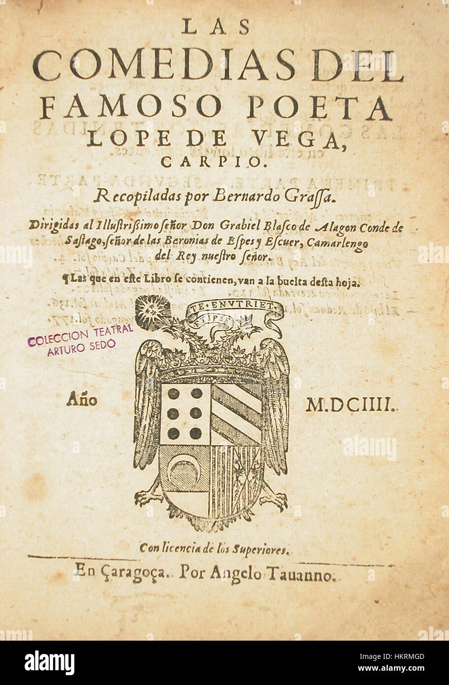 A depiction of Lope de Vega’s plays, captured in an oil painting. The ...